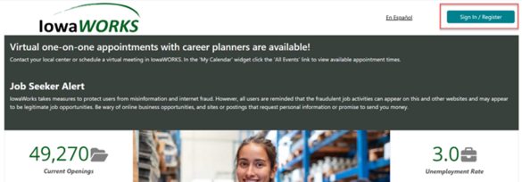 Accessing the New Unemployment System in IowaWORKS | Iowa Workforce ...
