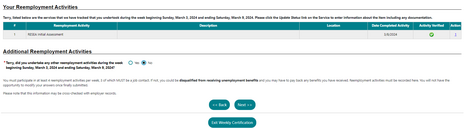 Complete My Weekly Reemployment Activities | Iowa Workforce Development